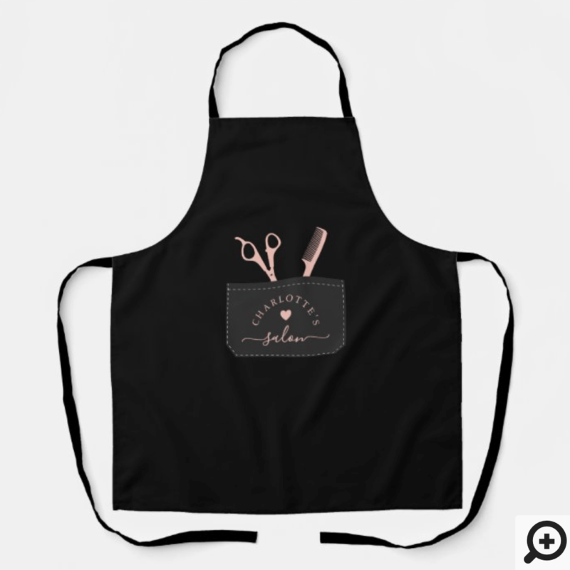 Salon Apron-Custom Barber,chef Aprons and barber capes - Salon Apron